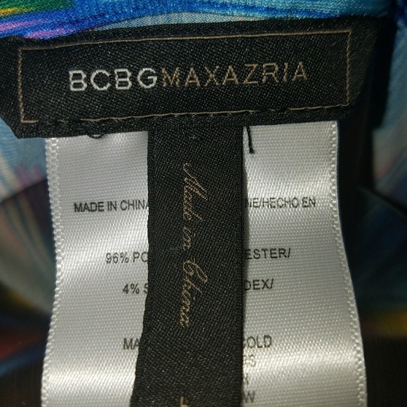 BCBGMaxAzria | Tops | Bcbg Womens Multi Color Blouse L | Poshmark